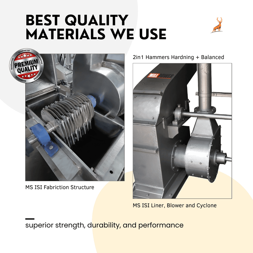 Industrial Spice Grinder Machine | 25 HP Heavy Duty – Reindeer Machinery