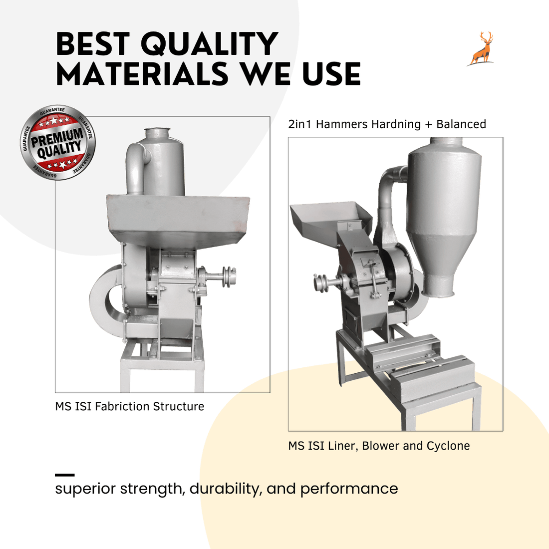 Mirchi Masala Grinder Machine | 2, 3 & 5 Hp Options – Reindeer Machinery